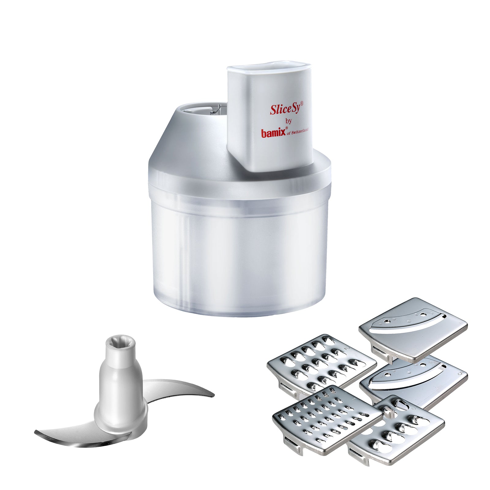 bamix® SliceSy® – Schneiden, Raspeln, Hacken | Swiss Made